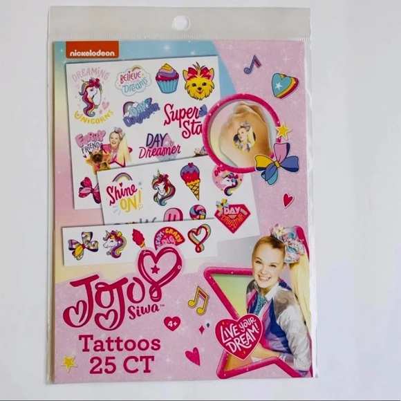 JoJo Siwa | Toys | Nickelodeon Jojo Siwa 25 Tattoos Pack | Poshmark